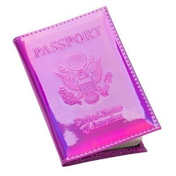 Accessories | Glossy Pink Passport Cover | Poshmark